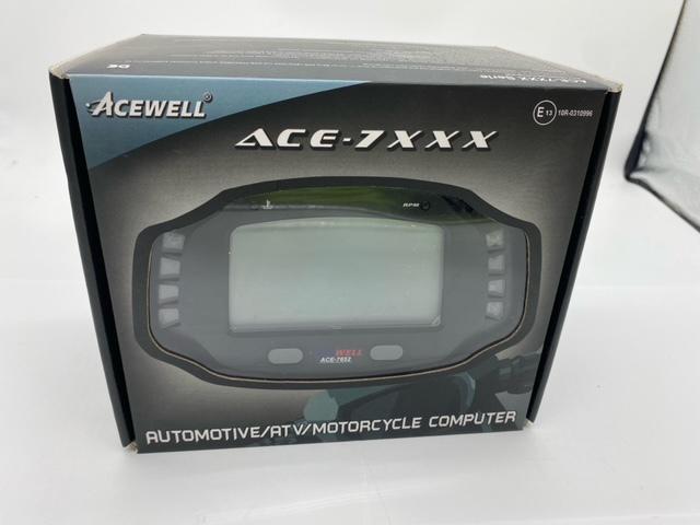 ACEWELL ACEー7652 多機能デジタルメーター（バイクパーツ）の買取価格 （ID:656328）｜おいくら