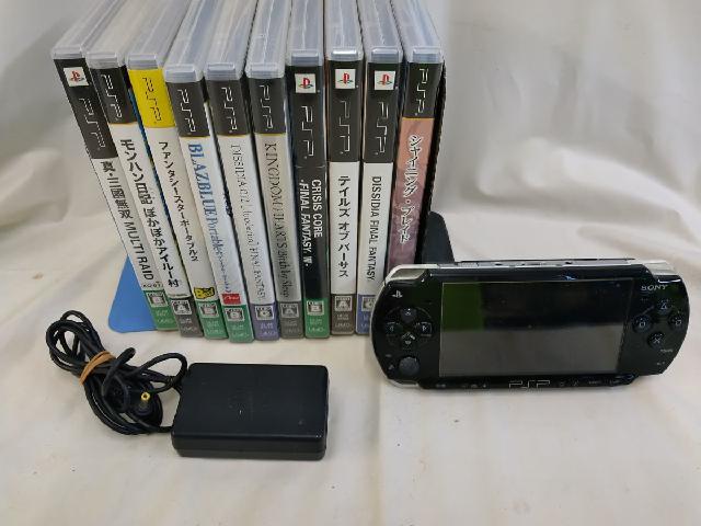 SONY PSP本体 PSP-2000 ソフト10点+SDカード1GB+バッテリー+電源コード（その他ゲーム機本体）の買取価格 （ID ...
